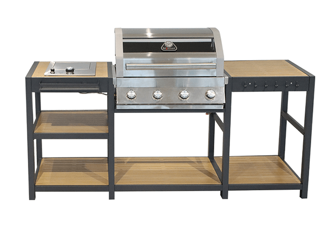 Grillstream Sanctuary Outdoor Kitchen 4 Burner Hybrid with Ceramic Side ...