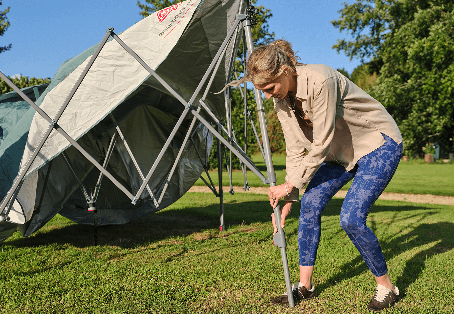 Coleman One Push Shelter Large- 4 x 4m - £249.99 | Garden4Less UK Shop