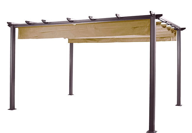 Hartman Roma Pergola 4m x 3m - Bronze Caramel - £499 | Garden4Less UK Shop