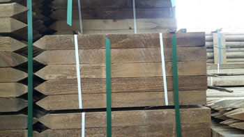 Square & Pointed Wooden HC4 Pressure Treated Tree Stakes/Posts - £21.99 ...